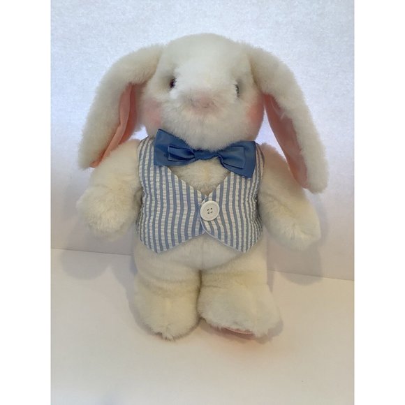 Hallmark | Toys | 2 Vintage Hallmark Uncle E White Bunny Rabbit Blue ...